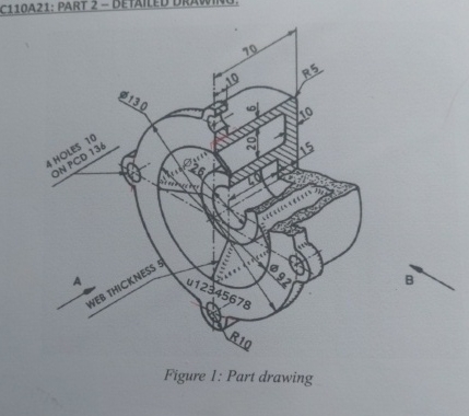 Solved How to draw this on Solidworks | Chegg.com