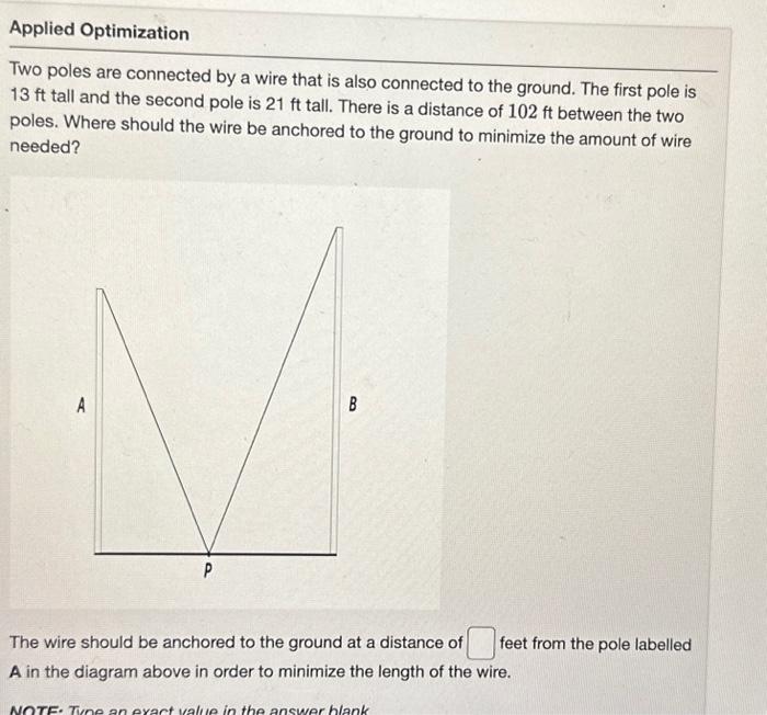 Solved Two poles are connected by a wire that is also | Chegg.com