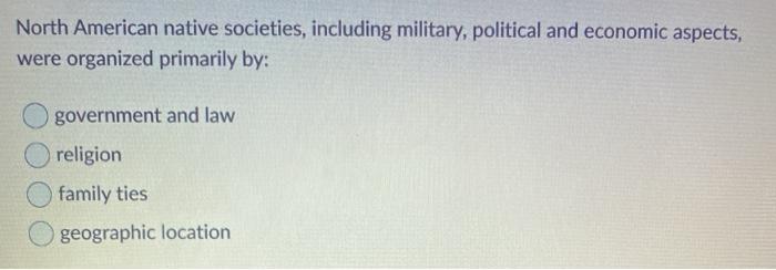 Solved During colonial times, lower classes tended to live: | Chegg.com