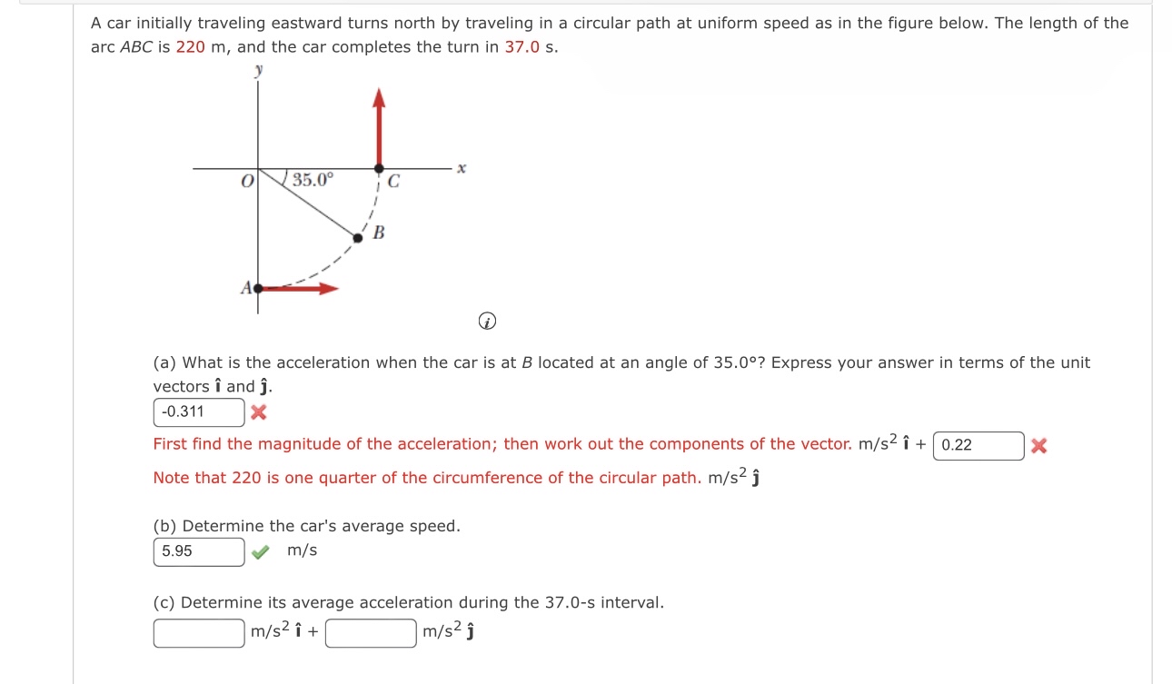Solved A car initially traveling eastward turns north by | Chegg.com