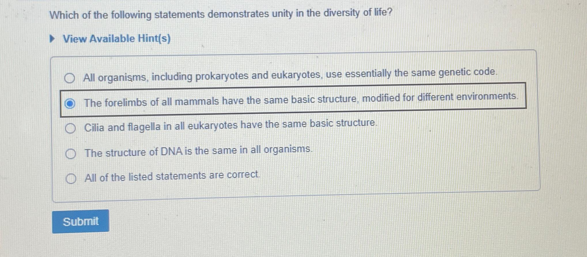 Solved Which of the following statements demonstrates unity | Chegg.com