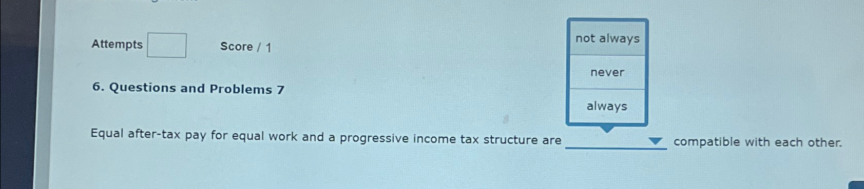 Solved AttemptsScore / 16. ﻿Questions and Problems | Chegg.com