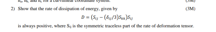 Solved Show that the rate of dissipation of energy, given by | Chegg.com