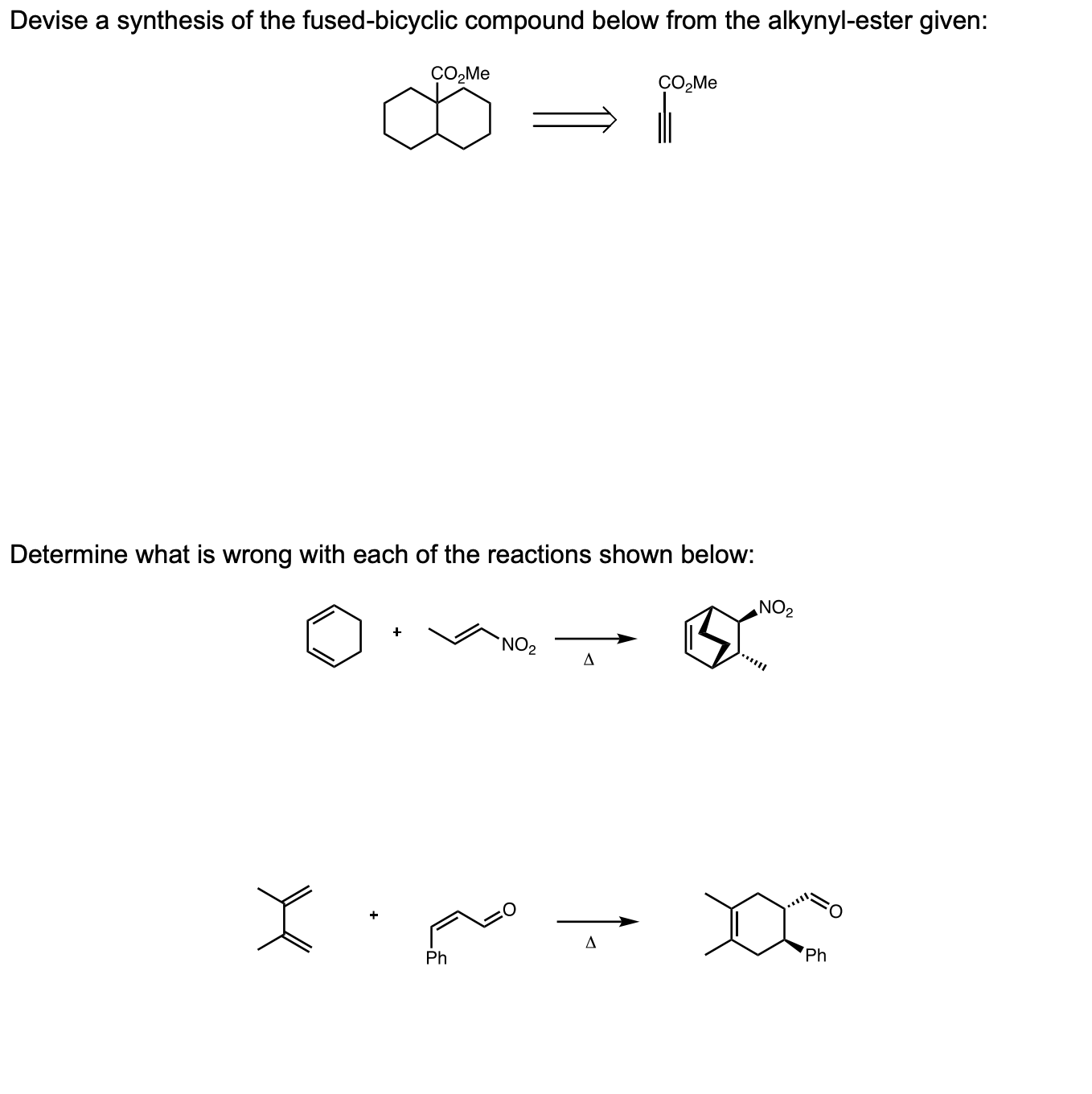 Solved Devise a synthesis of the fused-bicyclic compound | Chegg.com