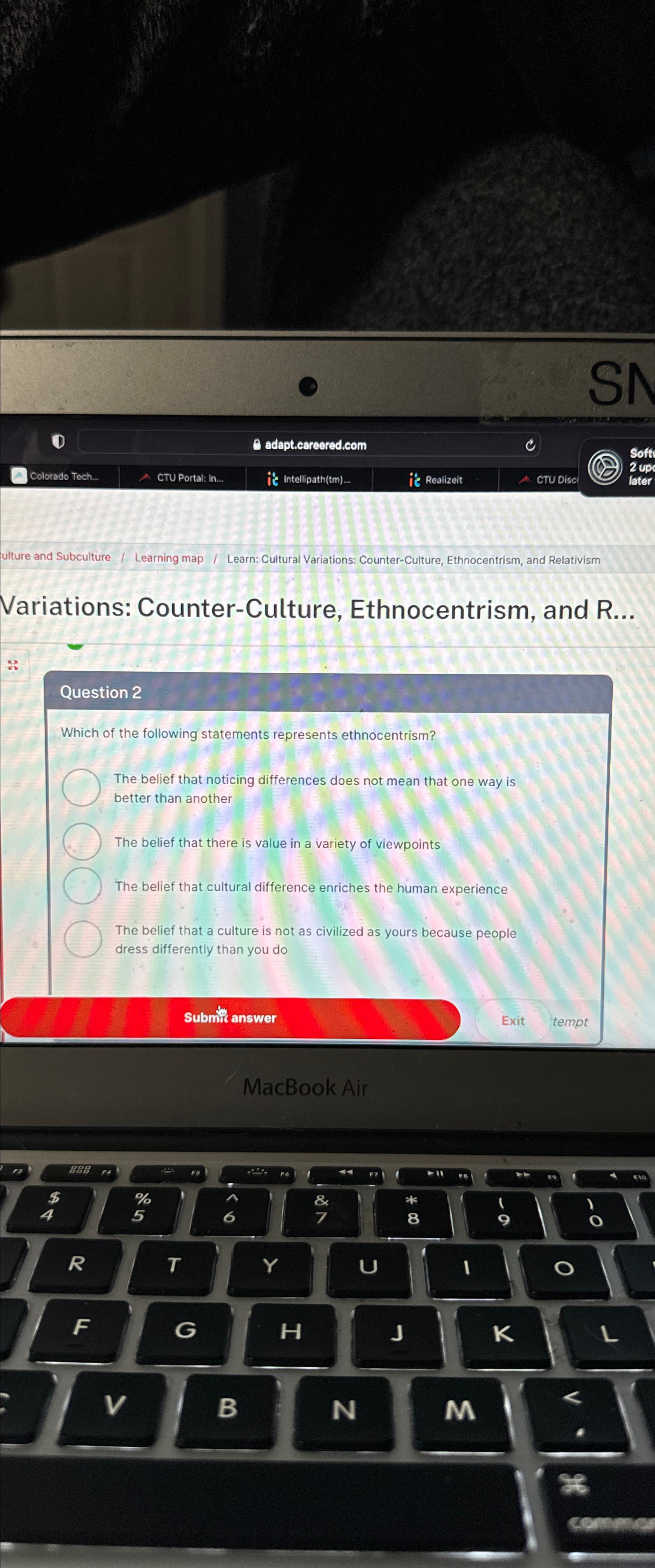 Solved Variations: Counter-Culture, Ethnocentrism, and | Chegg.com
