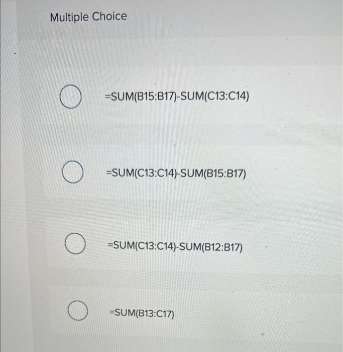 Solved Which formula correctly calculates net | Chegg.com