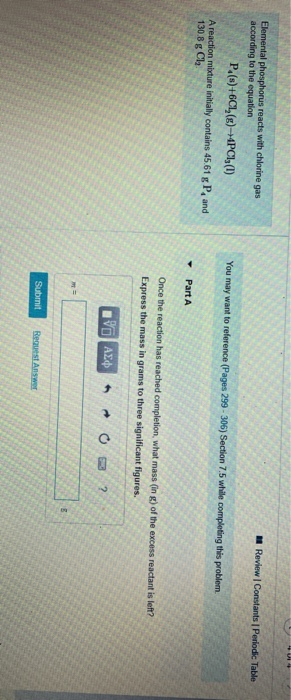 Solved Review Constants Periodic Table Elemental phosphorus | Chegg.com