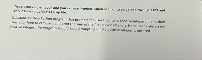 Solved Note: Quiz is open book and you can use Internet. | Chegg.com