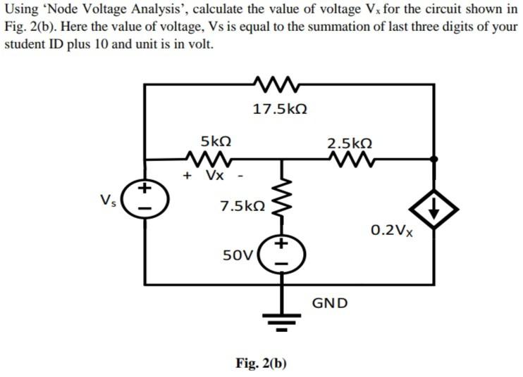Solved Using Node Voltage Analysis Calculate The Value Of 