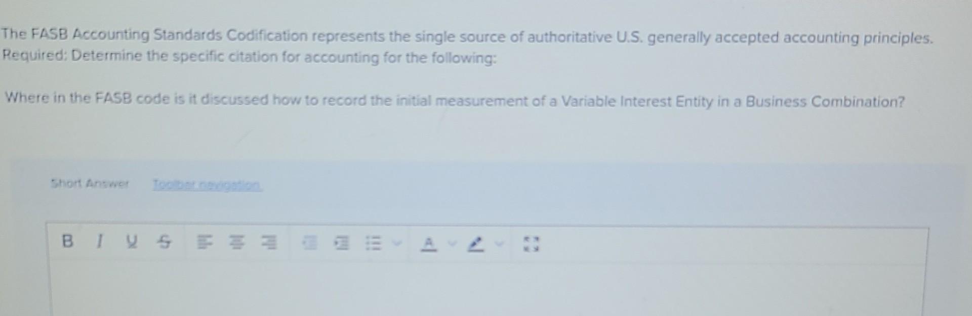 Solved The FASB Accounting Standards Codification represents | Chegg.com
