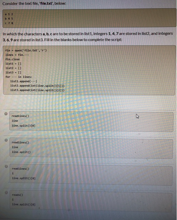 Solved Consider the text file, 'file.txt'below: In which the | Chegg.com
