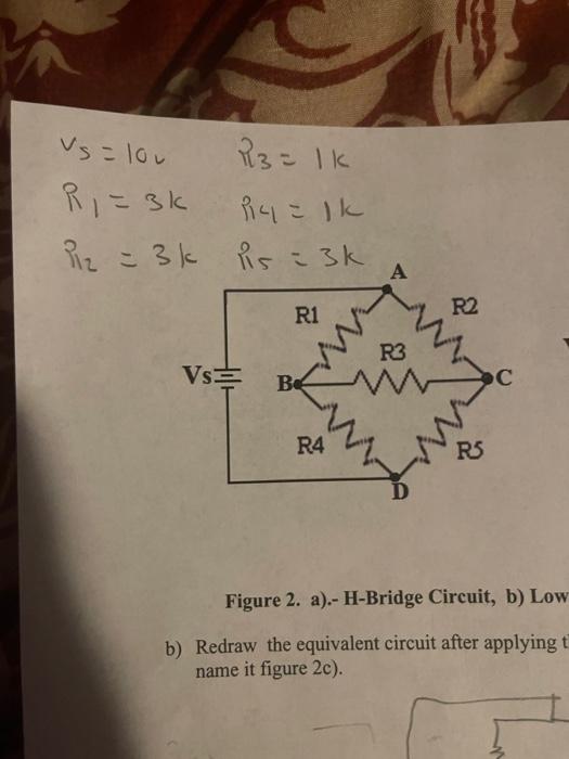 Solved 1) H-Bridge circait and ifs transformation Use | Chegg.com
