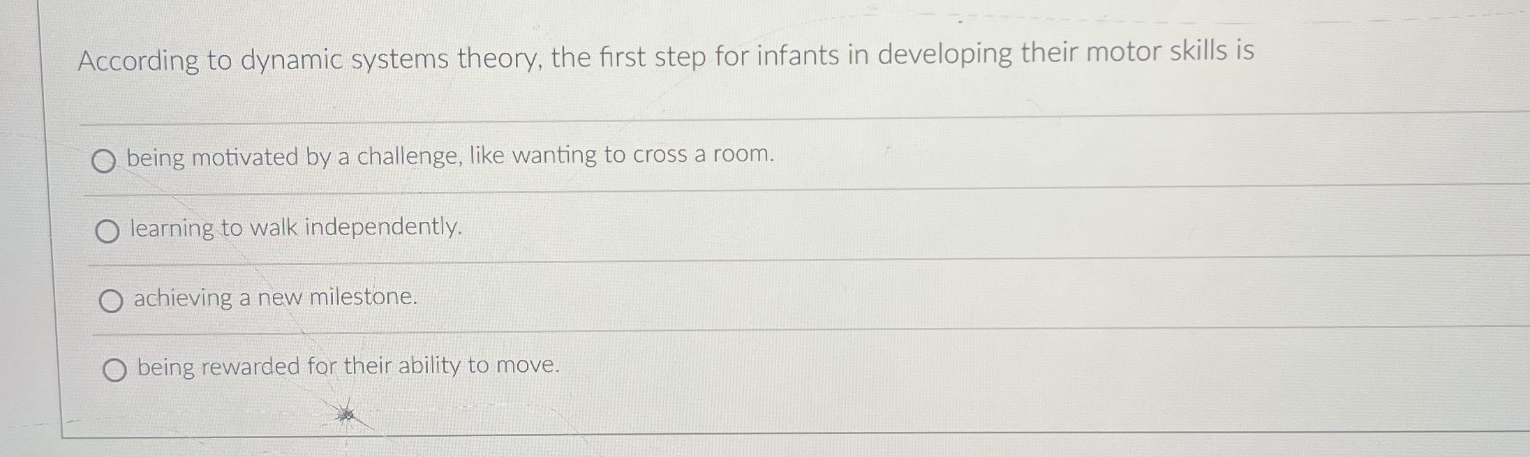 Solved According to dynamic systems theory, the first step | Chegg.com