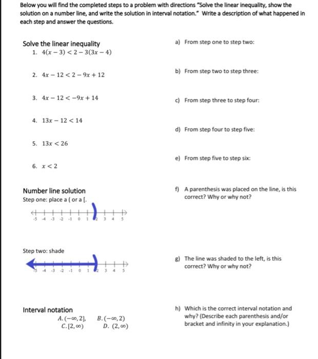 Solved Below you will find the completed steps to a problem | Chegg.com