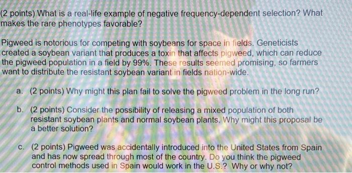 Solved 2 points) What is a real-life example of negative | Chegg.com