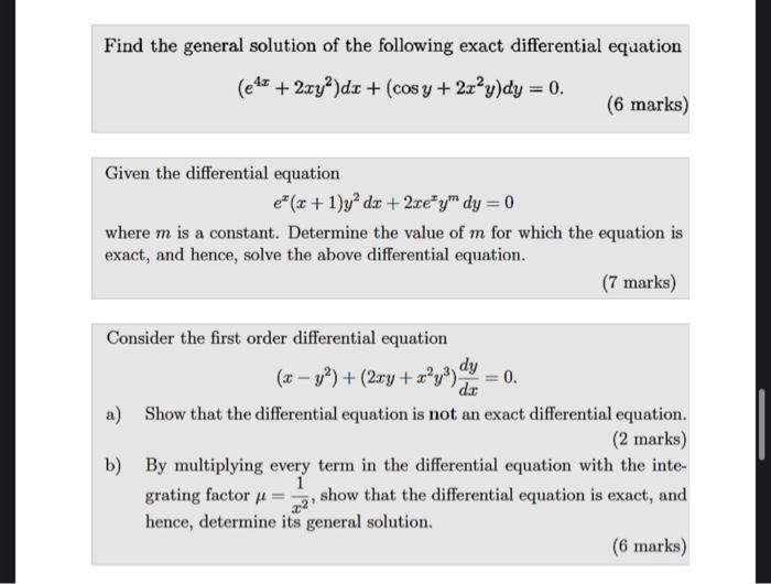 Solved Questions from Past Year Test 1 Solve the initial | Chegg.com