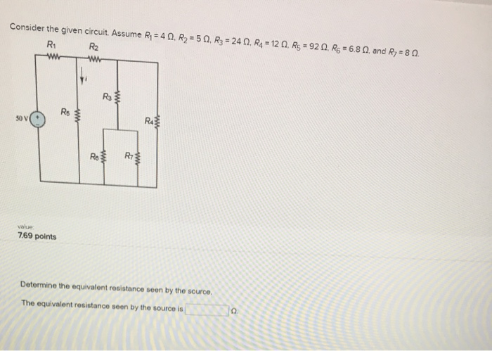 Solved Consider the given circuit. Assume R 40, R2=5 0, R3 | Chegg.com