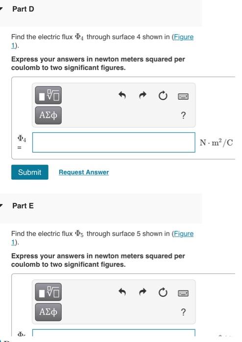 Solved Review Constants Part A Find the electric flux , | Chegg.com