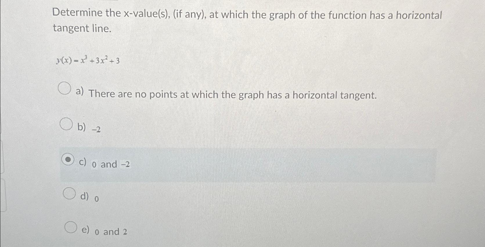Solved Determine the x-value(s), (if any), ﻿at which the | Chegg.com
