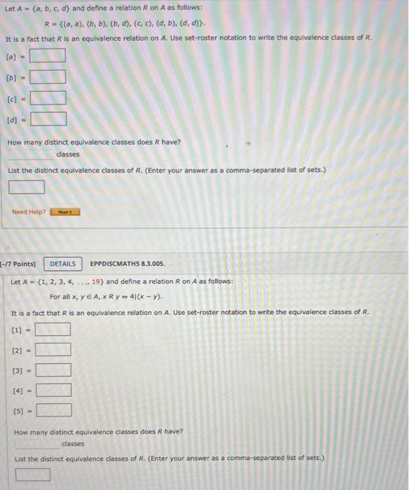 Solved Let A={a,b,c,d} and define a relation R on A as | Chegg.com