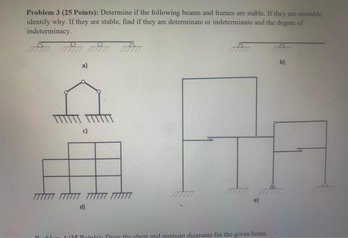 Solved Problem 3 (25 Points): Determine if the following | Chegg.com