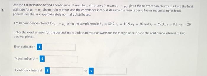 Solved Use the formula to find the standard error of the | Chegg.com