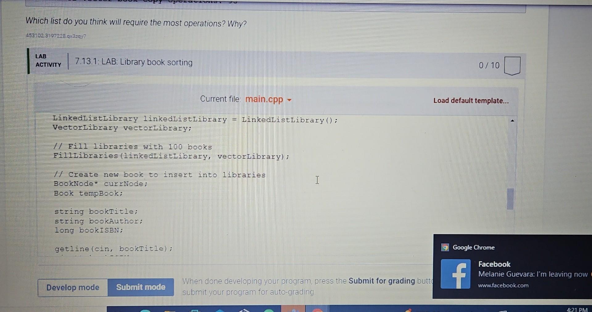 Two sorted lists have been created, one implemented | Chegg.com