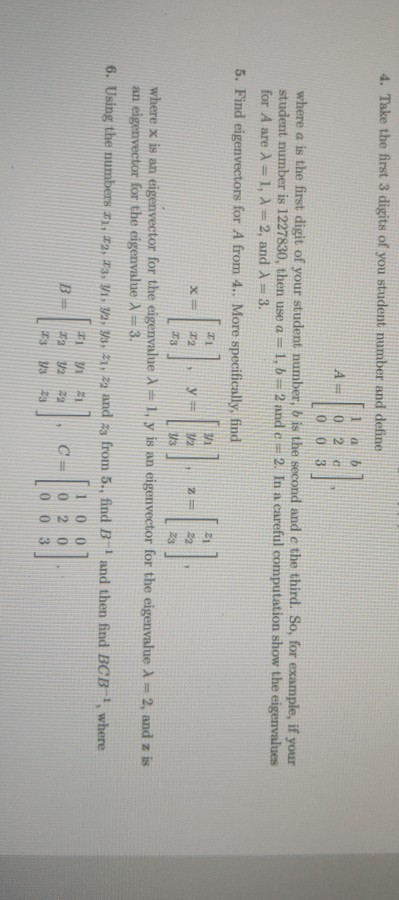 Solved 4. Take the first 3 digits of you student number and | Chegg.com