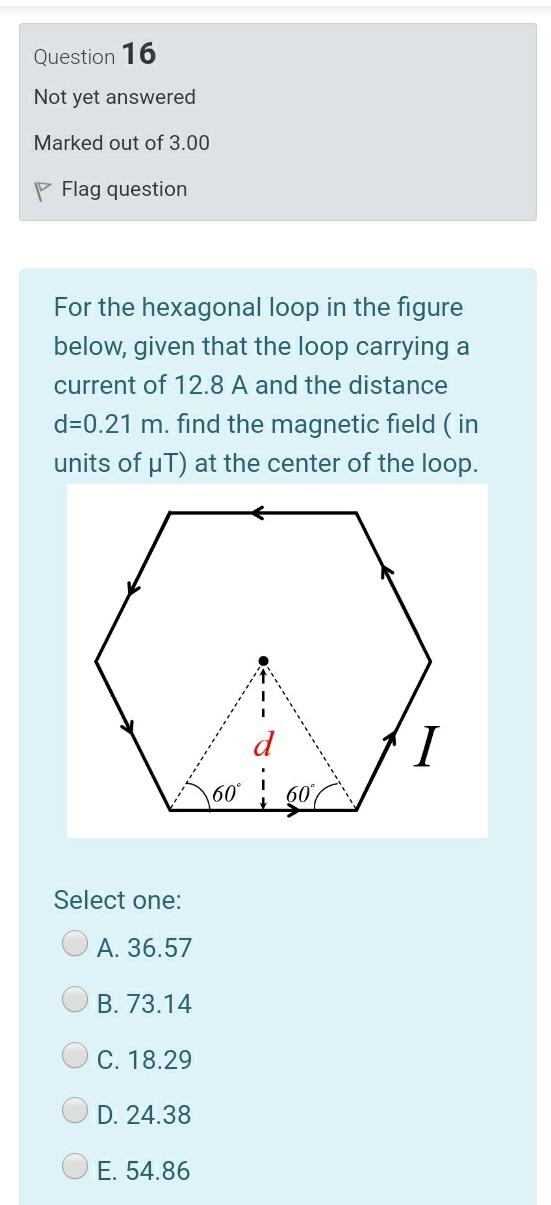 Solved Question 16 Not yet answered Marked out of 3.00 P | Chegg.com