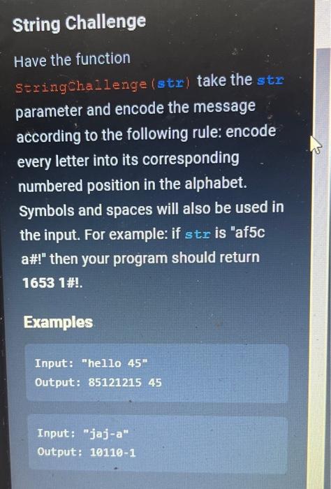 Solved String Challenge Have The Function Stringcha Lenge 5614