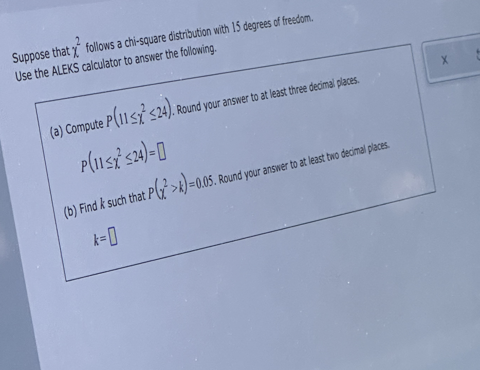 Solved Suppose that x2 ﻿follows a chi-square distribution | Chegg.com