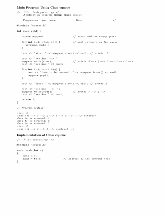 4. A circular queue can be implemented as a linked | Chegg.com