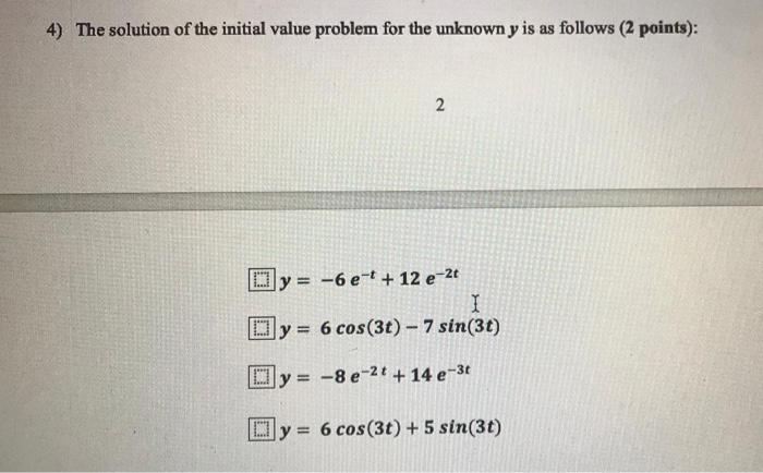 Solved Problem #1 Solve initial value problem for a system | Chegg.com