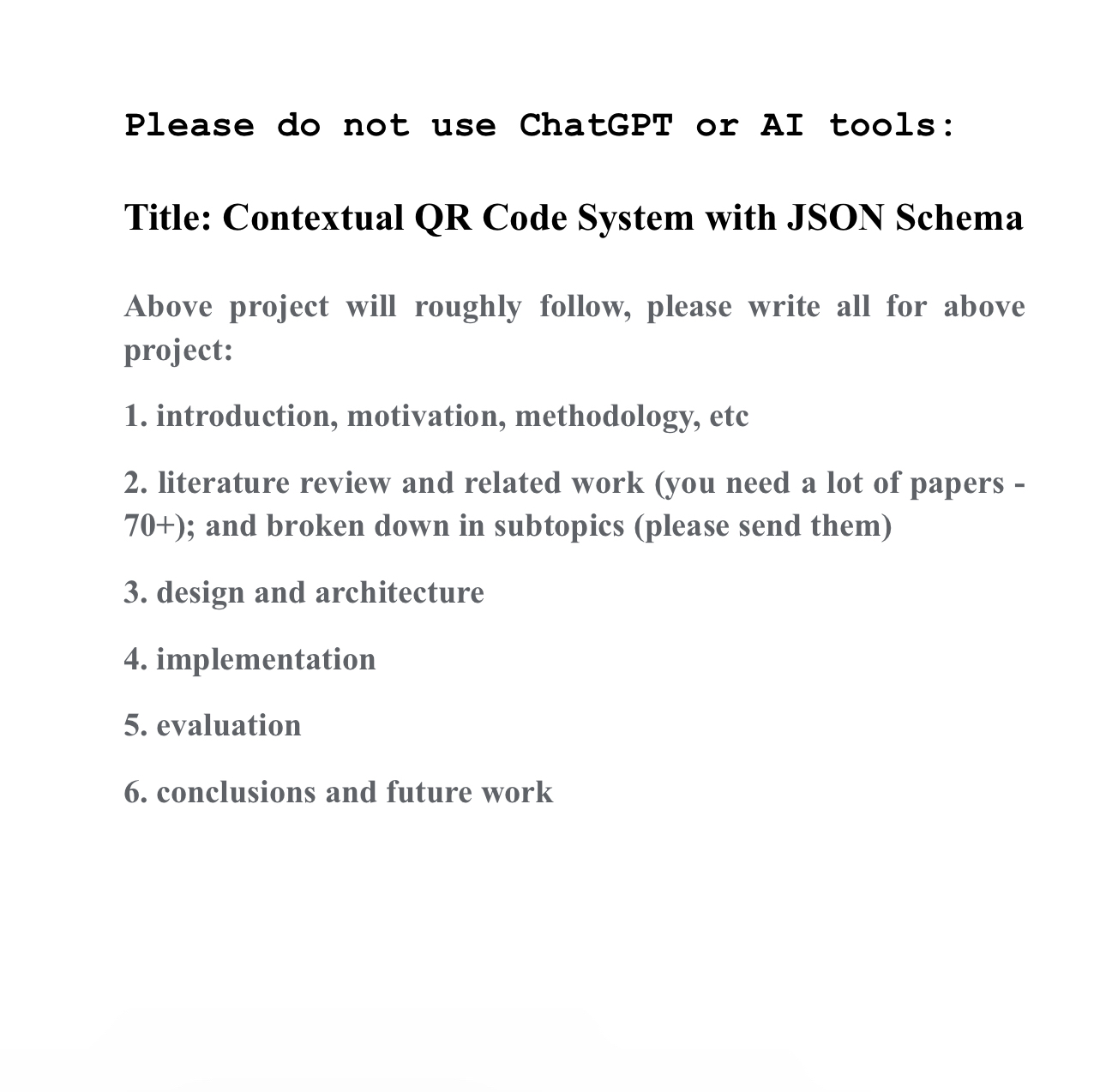 Solved Please do not use ChatGPT or AI tools:Title: | Chegg.com