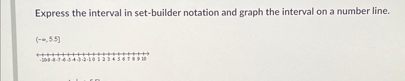 Solved Express the interval in set-builder notation and | Chegg.com