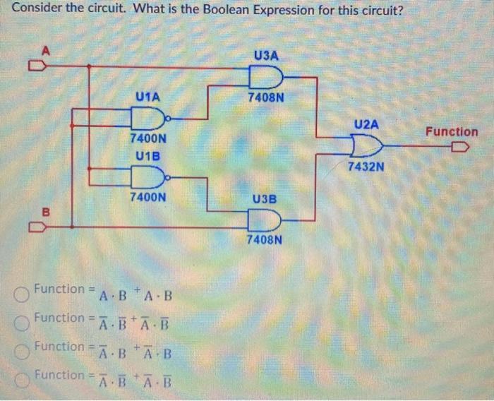 Solved Consider the circuit. What is the Boolean Expression | Chegg.com