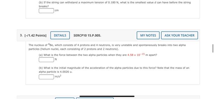 Solved (b) If the string can withstand a maximum tension of | Chegg.com