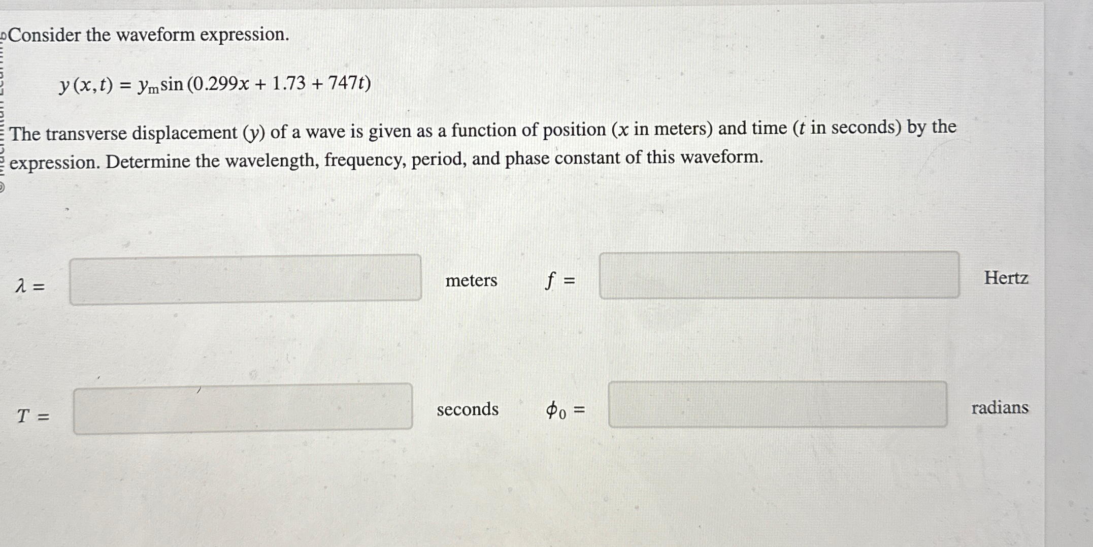 Solved Consider the waveform | Chegg.com