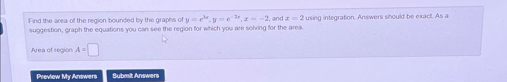 Solved Find the area of the region bounded by the graphs of | Chegg.com