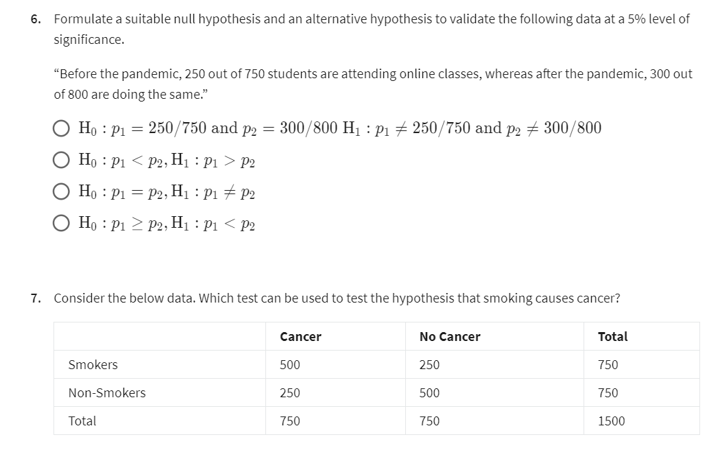 Solved Formulate a suitable null hypothesis and an | Chegg.com