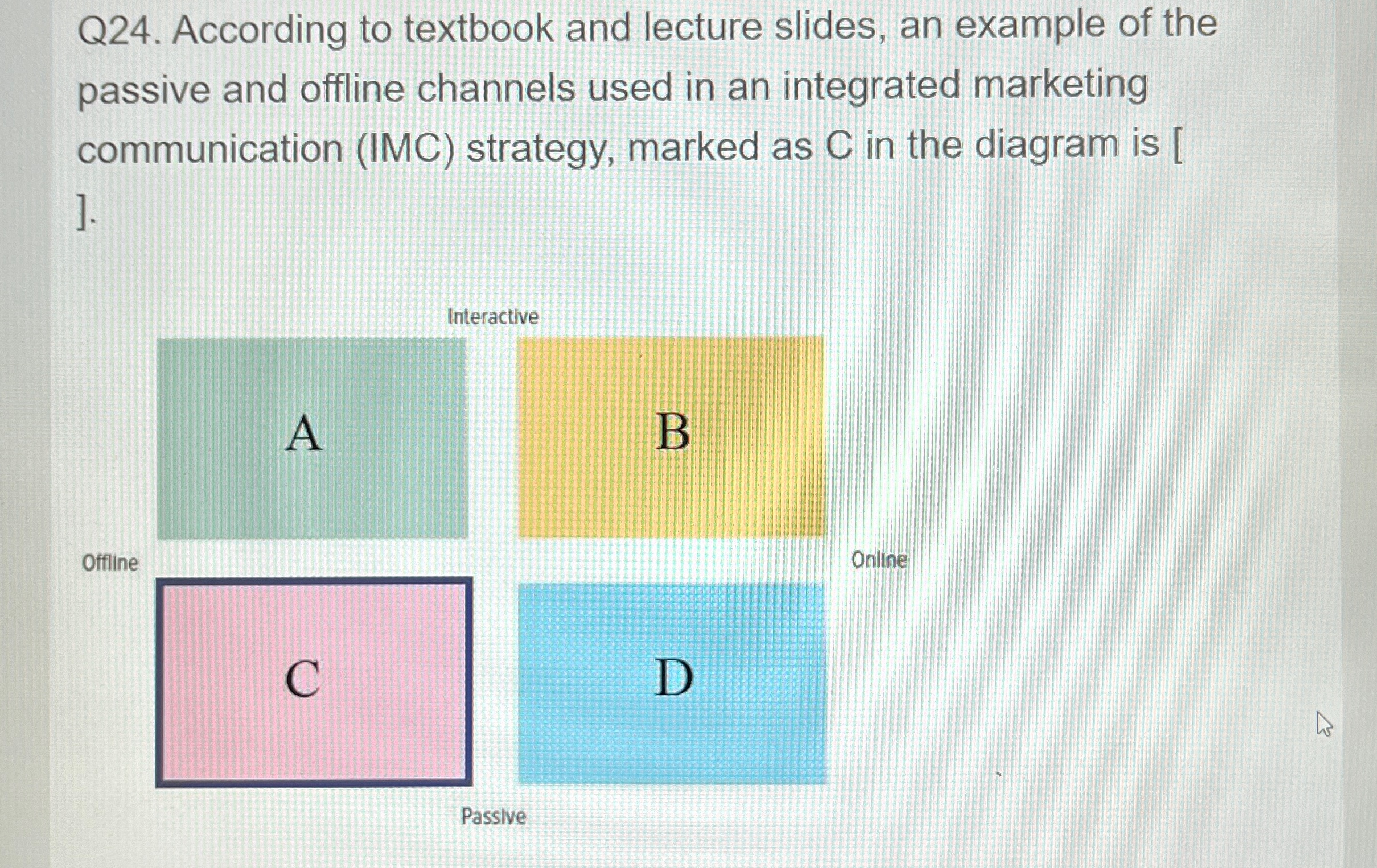 Solved Q24. ﻿According to textbook and lecture slides, an | Chegg.com