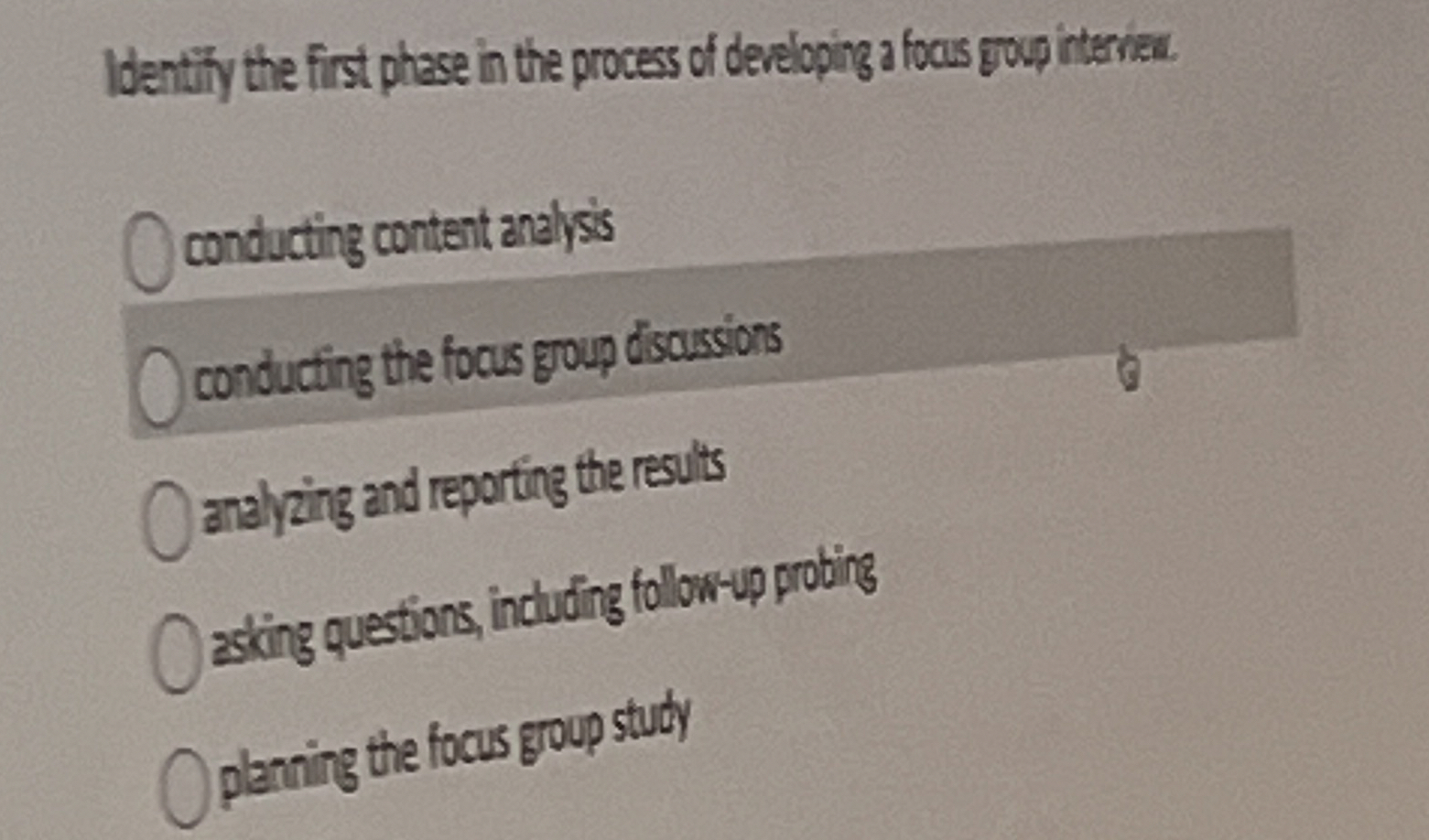Solved Identify the fist phase in the process of deribping | Chegg.com