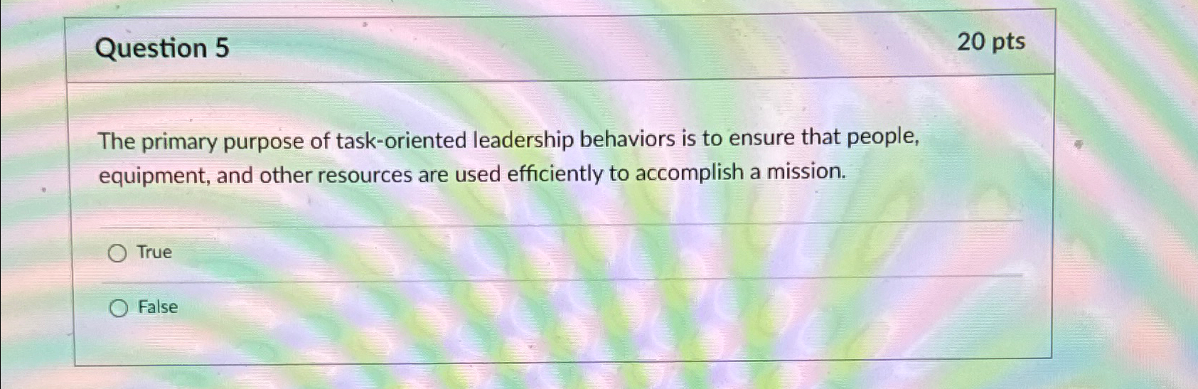 Solved Question 520 ﻿ptsThe primary purpose of task-oriented | Chegg.com