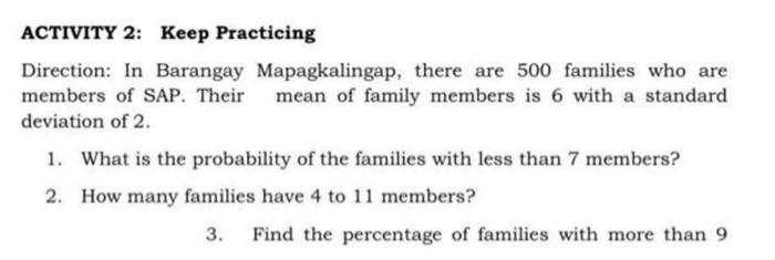 Solved ACTIVITY 2: Keep Practicing Direction: In Barangay | Chegg.com Solved ACTIVITY 2: Keep Practicing Direction: In Barangay | Chegg.com