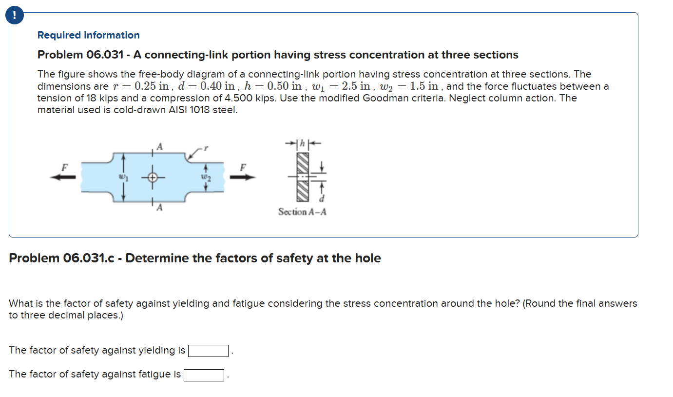 Solved ! ﻿Required information Problem 06.031-A | Chegg.com