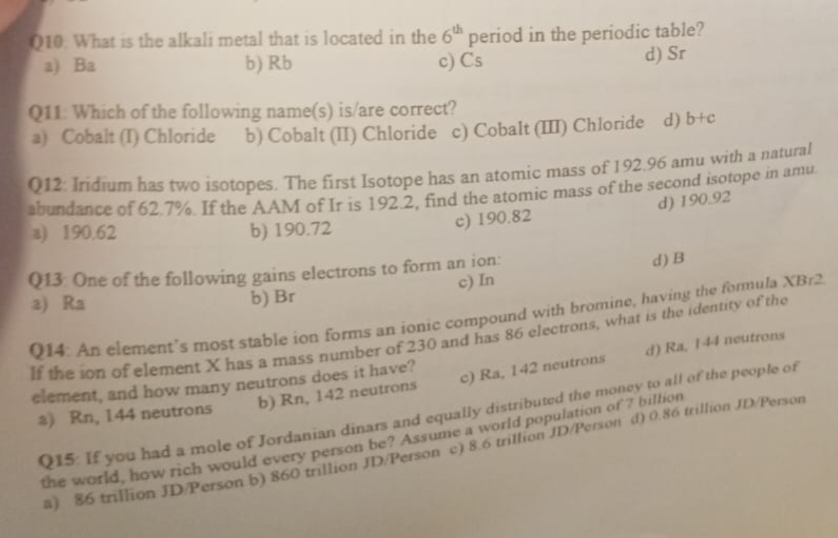 Solved Solve these chemistry questuons fast | Chegg.com