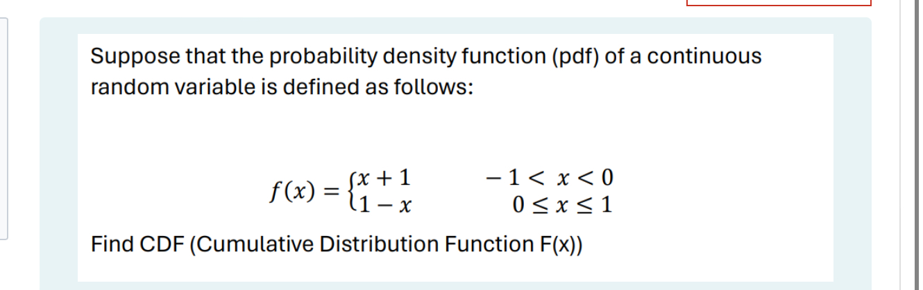 Solved Suppose that the probability density function (pdf) | Chegg.com