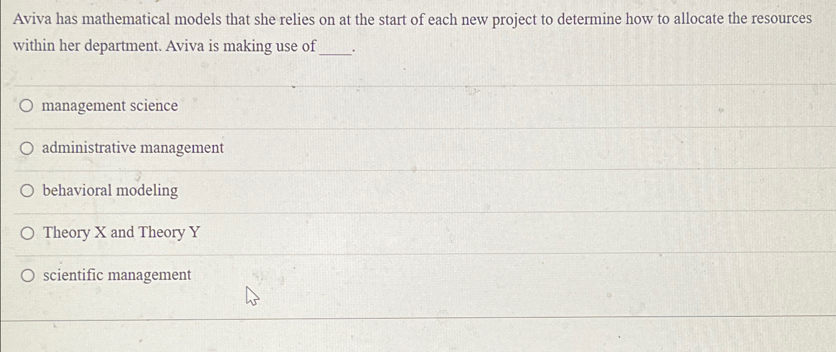 Solved Aviva has mathematical models that she relies on at | Chegg.com