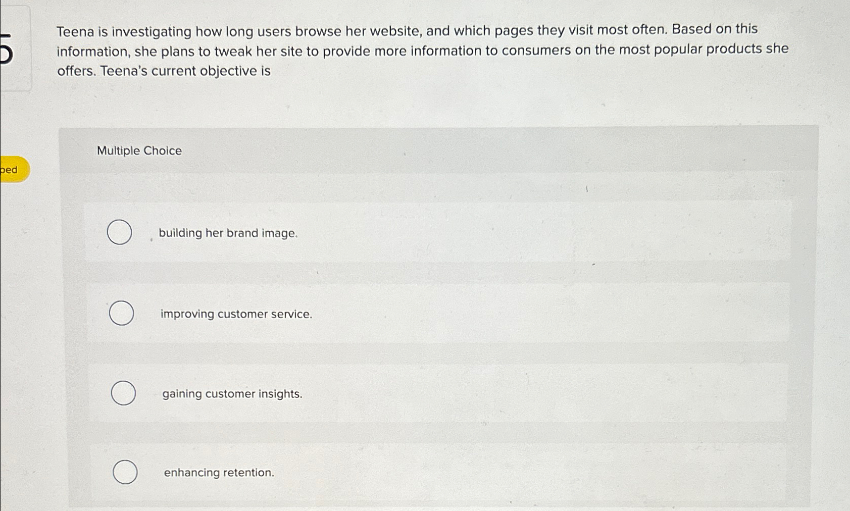Solved Teena is investigating how long users browse her | Chegg.com