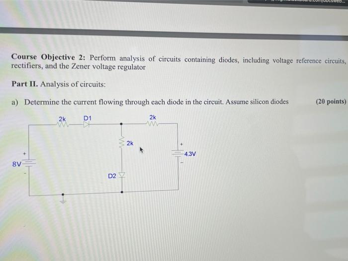 Solved Course Objective 2: Perform analysis of circuits | Chegg.com